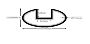 Oval Slotted Tubes - Metal Source UK